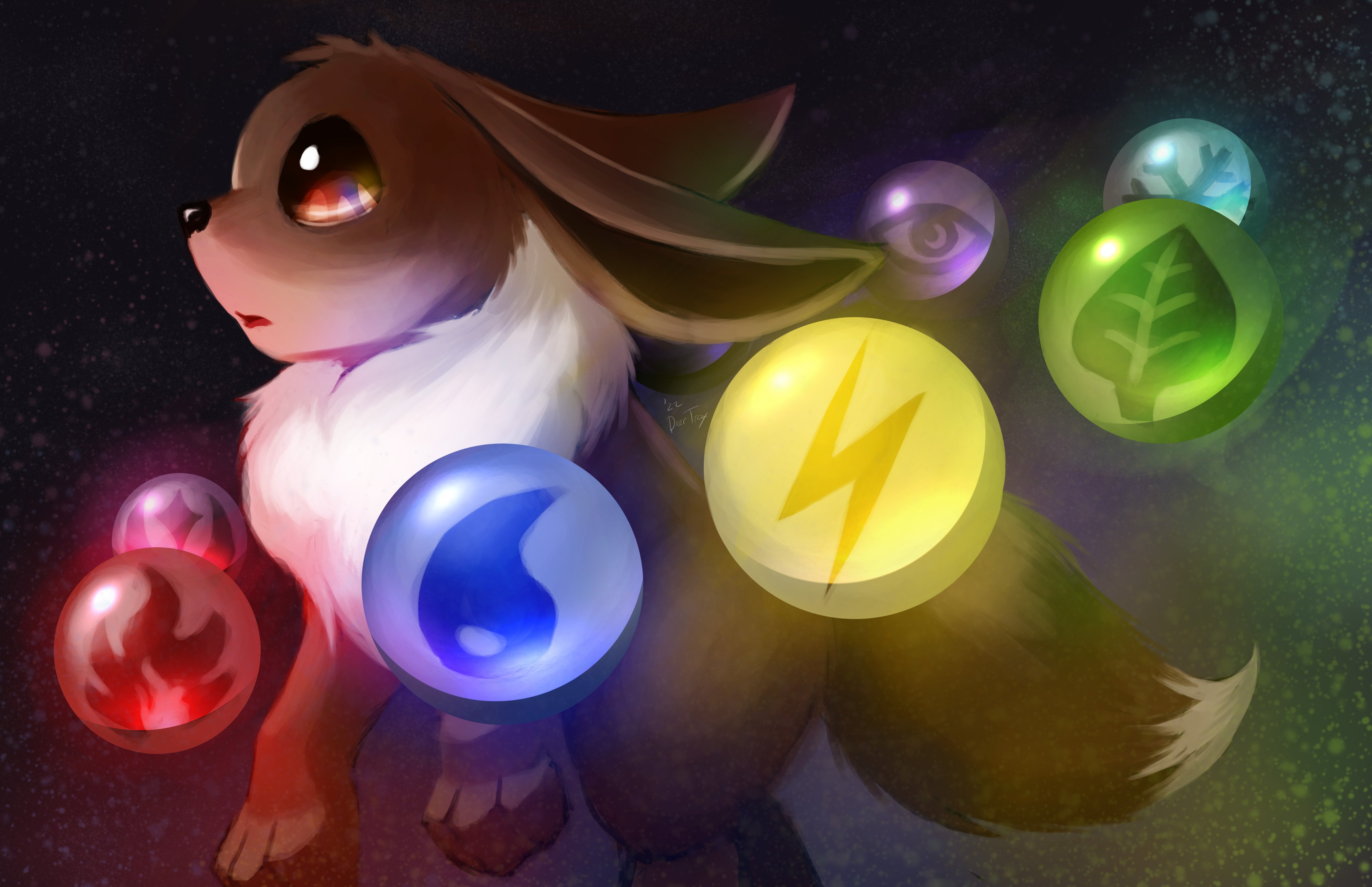 Eevee piece (art by @DeerTraxArt) | Scrolller