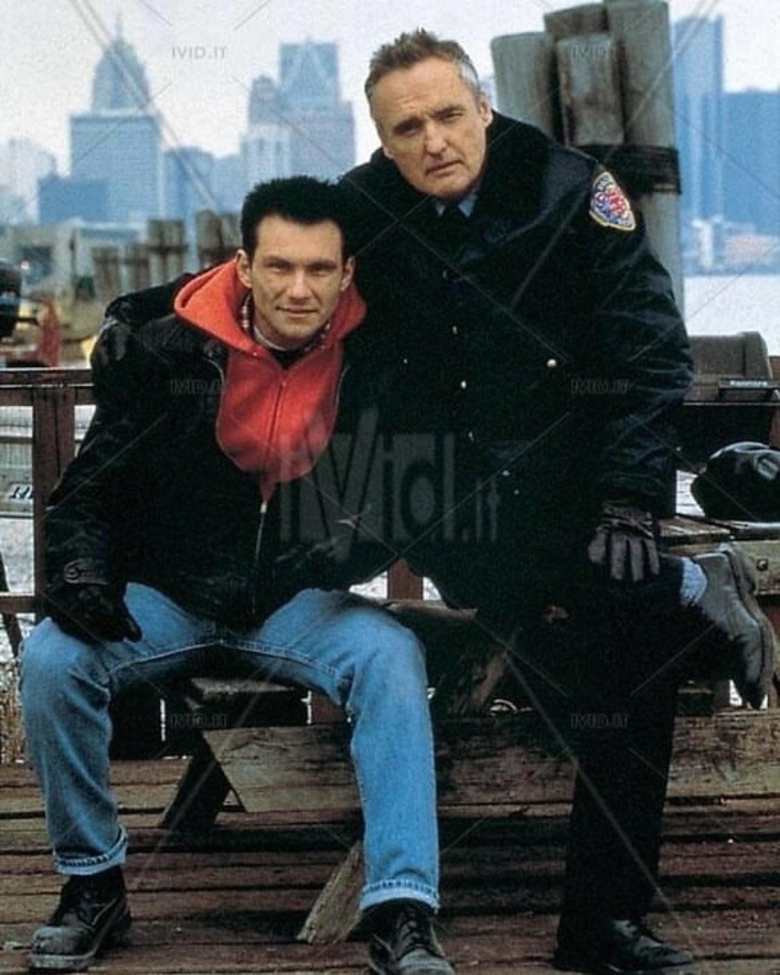 Christian Slater and Dennis Hopper on the set of “True Romance” (1993) | Scrolller