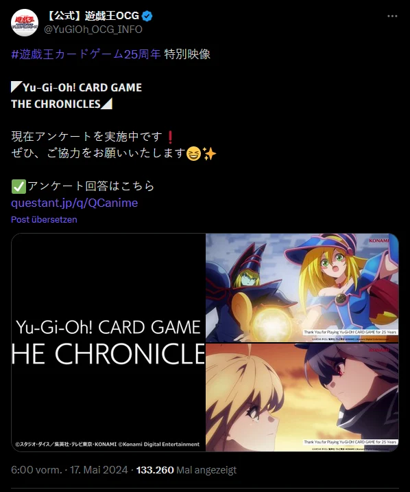 Konami is currently conducting a survey on the Chronicles Video. | Scrolller