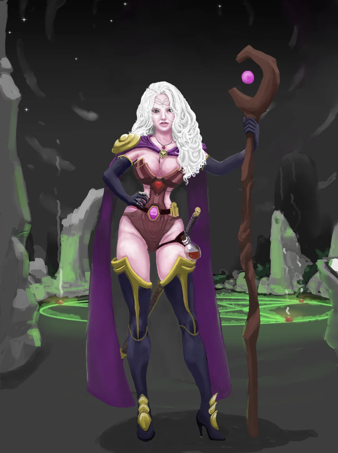 Lynna - Sorcerer - Fantasy Art - RPG | Scrolller