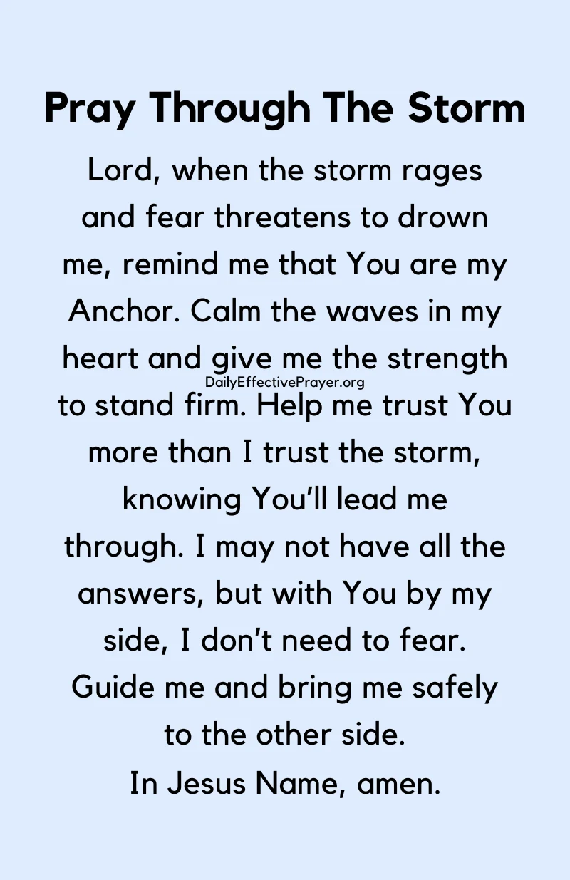 A daily prayer to pray through the storm. 🙏 | Scrolller