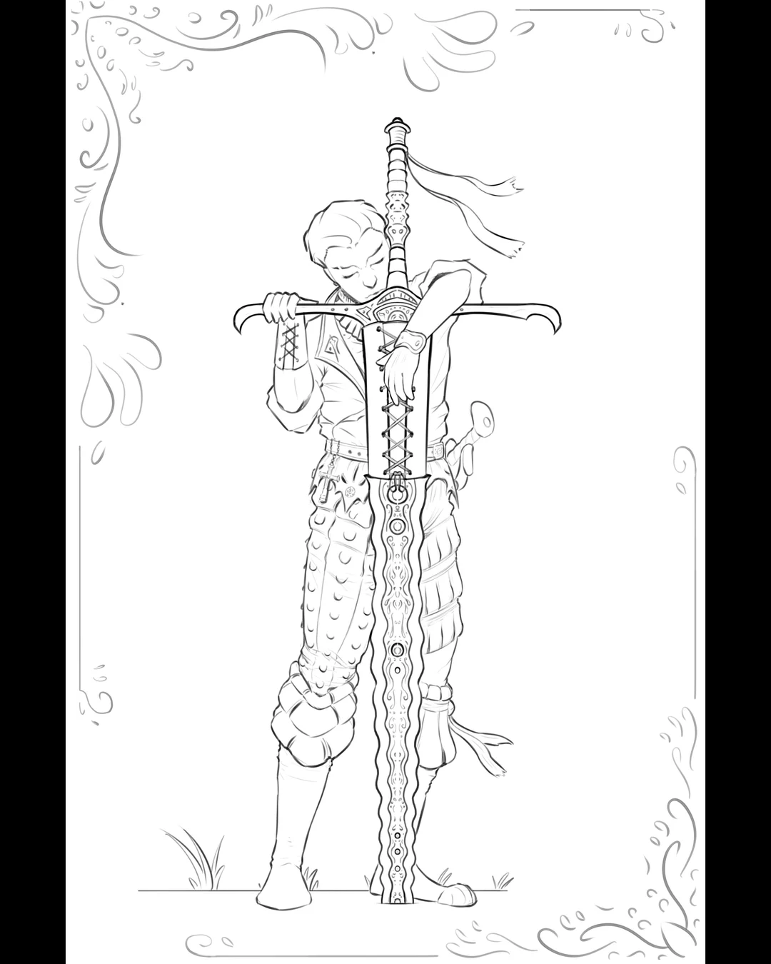 [OC] Rest - linework practice | Scrolller