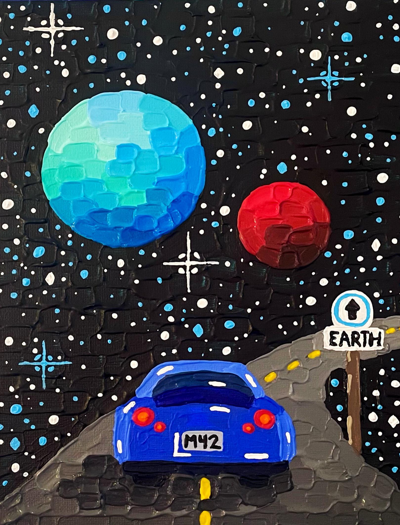 Cosmic Roadtrip, AddyArt10, Acrylic , 2025 | Scrolller