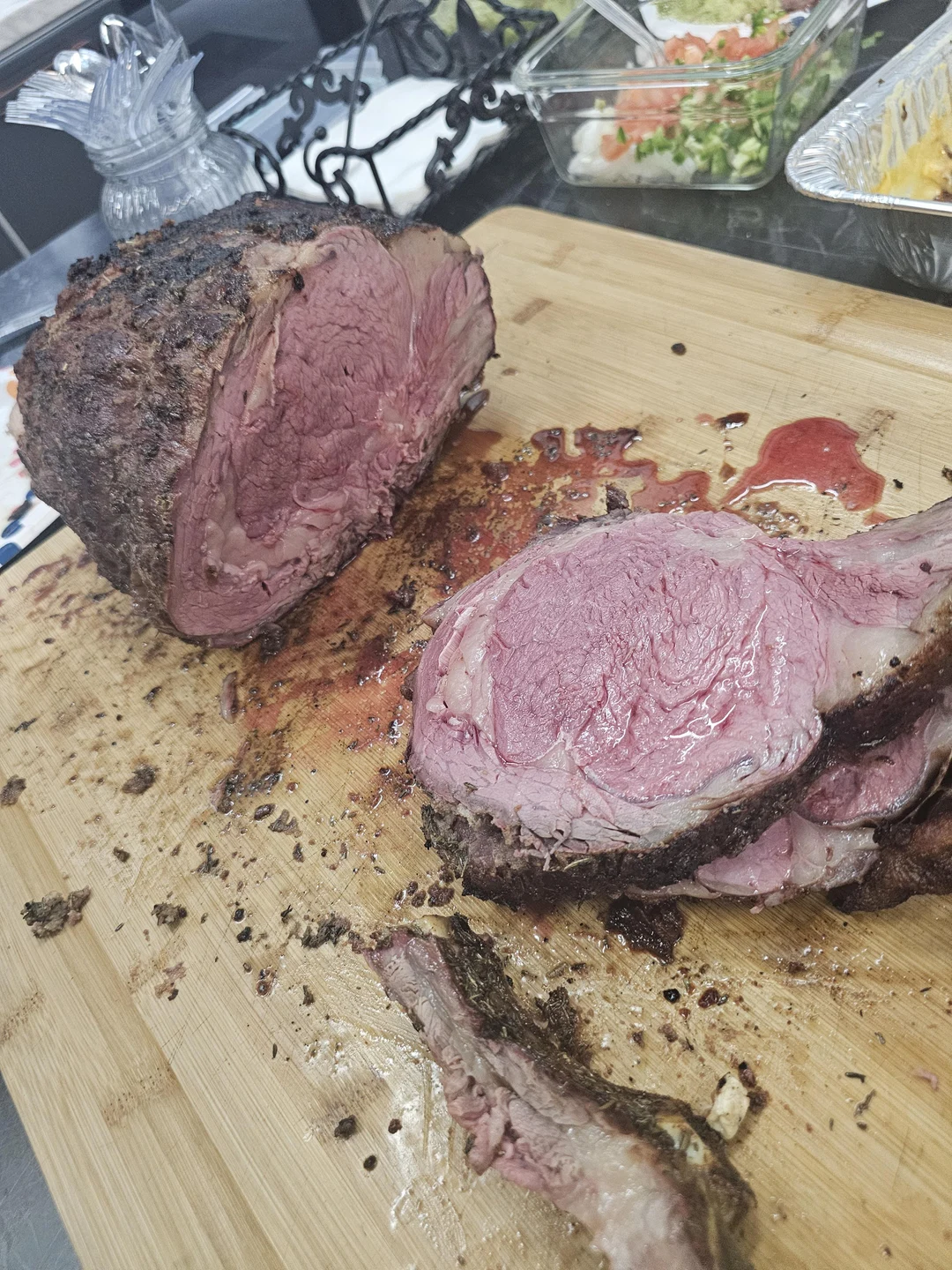 First time roasting a prime rib on the egg | Scrolller