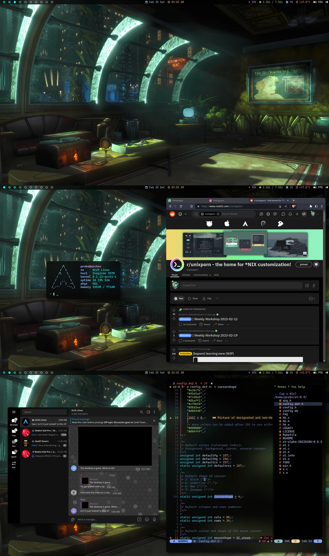 [bspwm] Some 3AM something | Scrolller