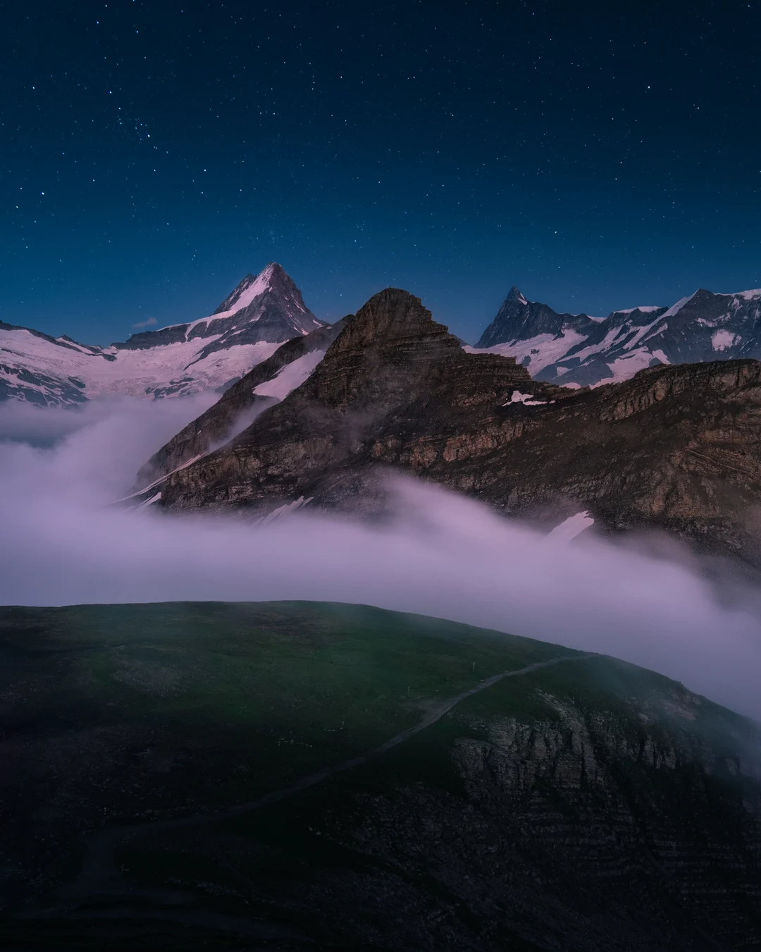 Beautiful night in the mountains, Swiss Alps [OC][3996 x4995]@felixsunphoto | Scrolller