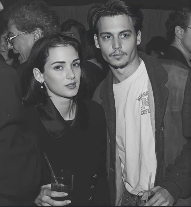 Winona and Johnny early 1990s | Scrolller