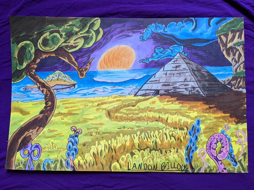 (OC) pyramid sunset | Scrolller