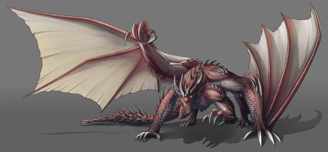 [OC] Four Armed Red Dragon art commission | Scrolller