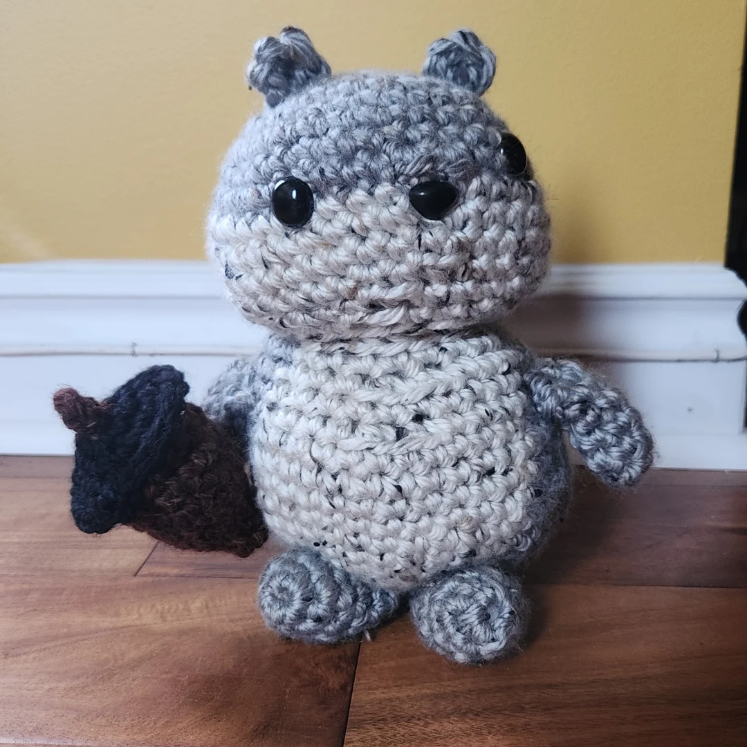 Crochet squirrel I made | Scrolller
