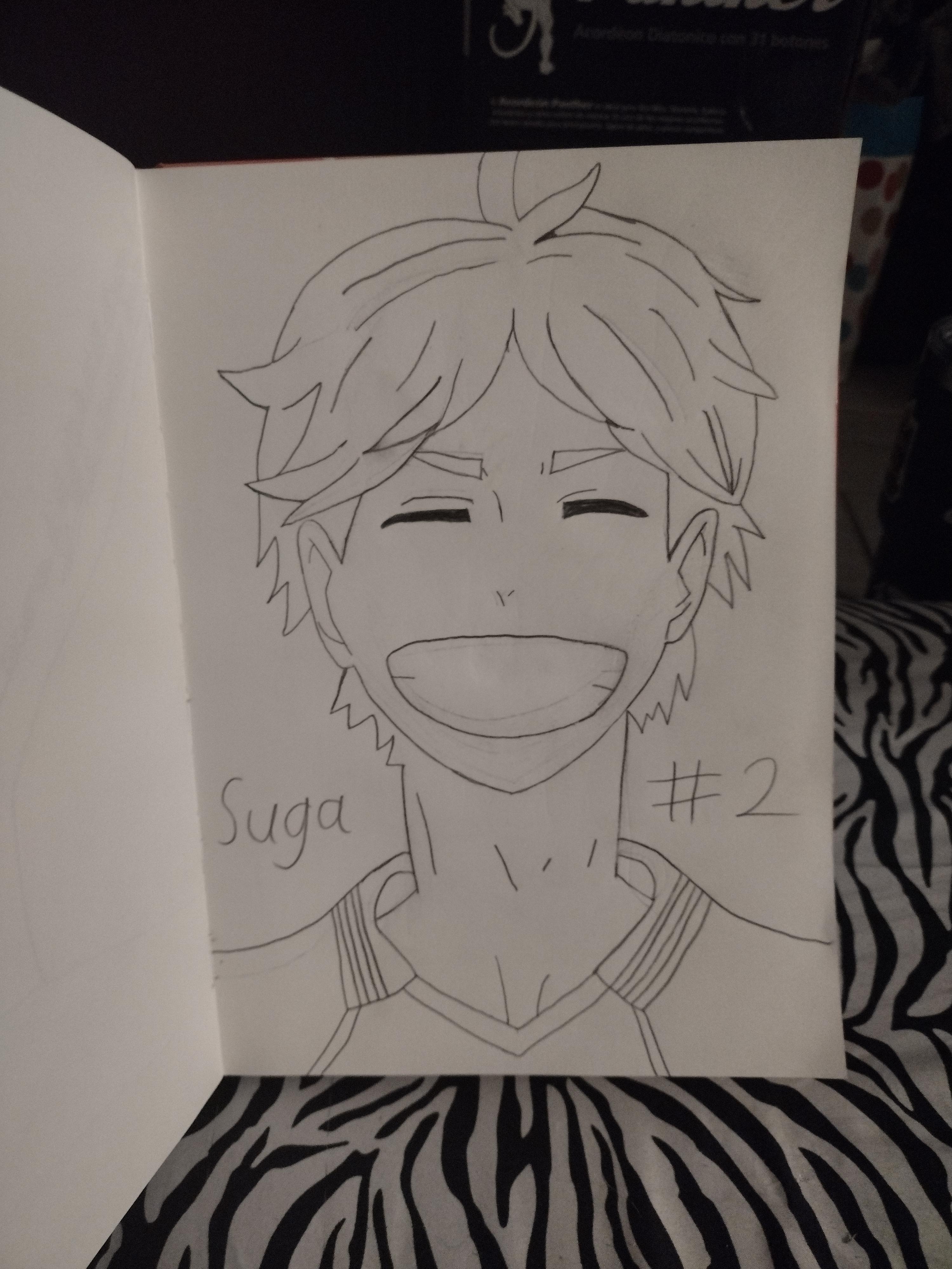 [OC] I tried to draw Suga | Scrolller
