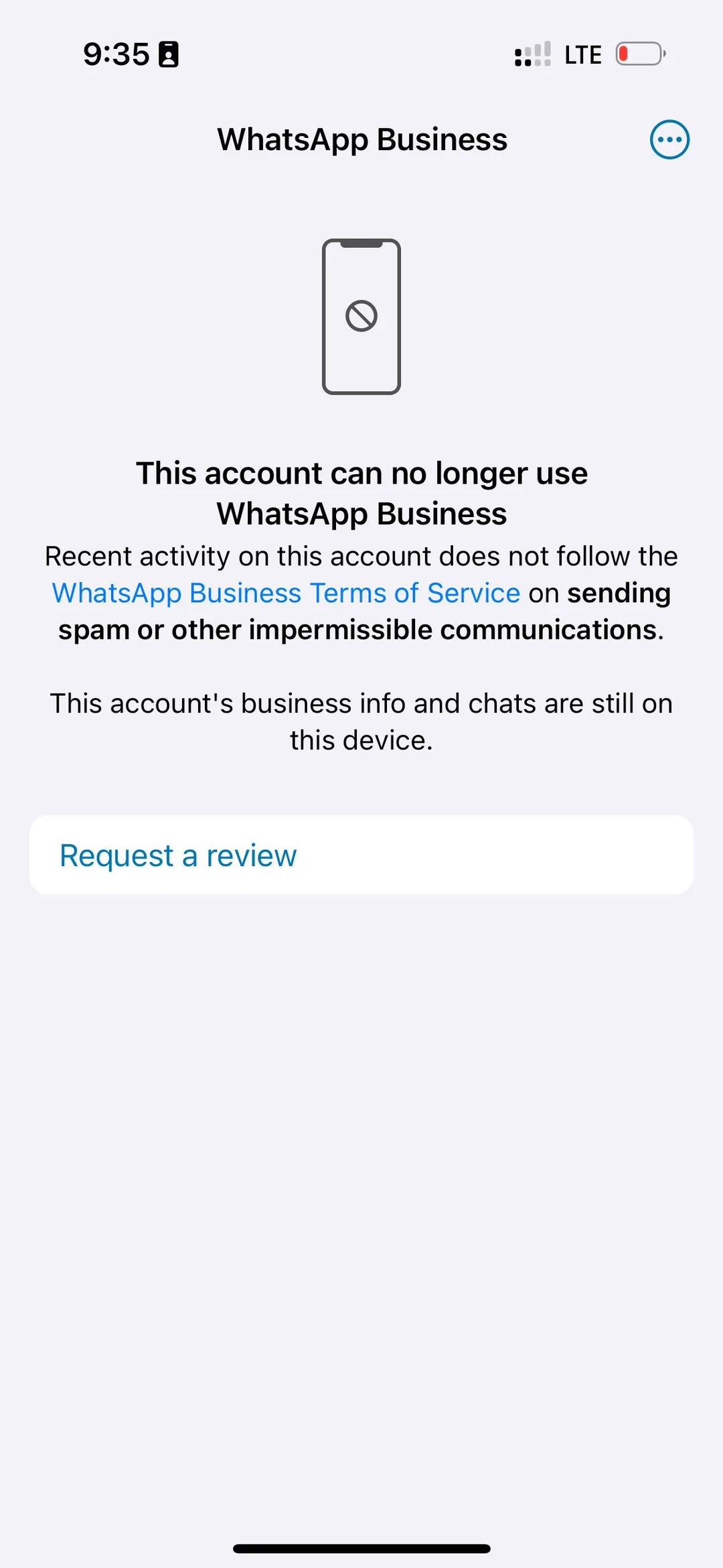 I keep getting blocked / banned. I even switched to a new number after my old number got banned ...