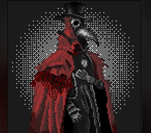 The Plague Doctor, Terr (me), Pixel art, 2024 | Scrolller