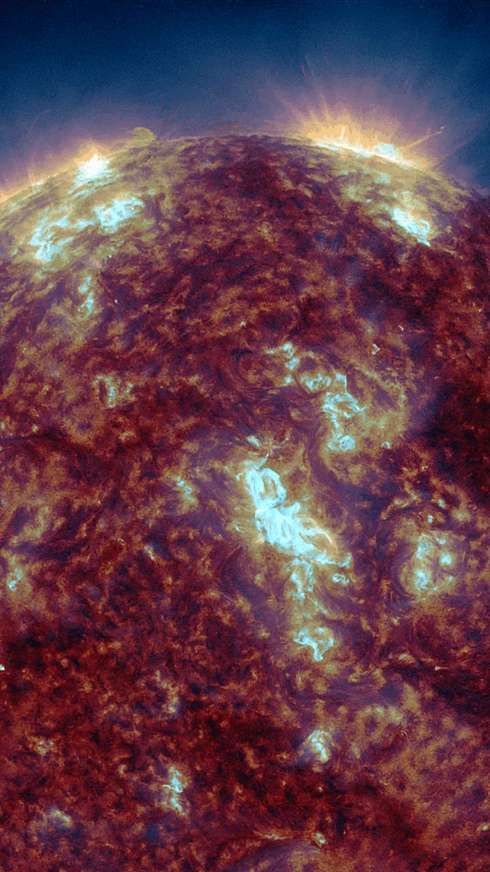 Sun Unleashed Earth-directed M-flare, A Few Hours Ago (self-processed from NASA's SDO) | Scrolller