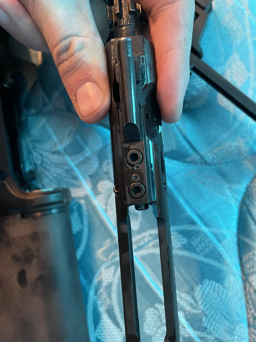 Anybody ever seen a gas key stake like this? Old armalite my grandpa had. | Scrolller