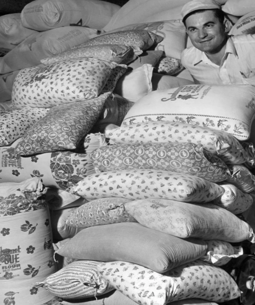 During the Great Depression, flour companies learned that empty flour sacks were being used by ...