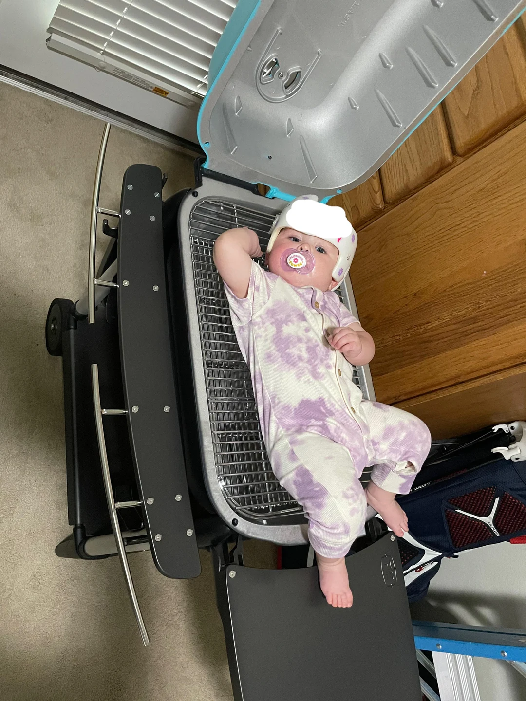 New Grill. Baby for scale | Scrolller