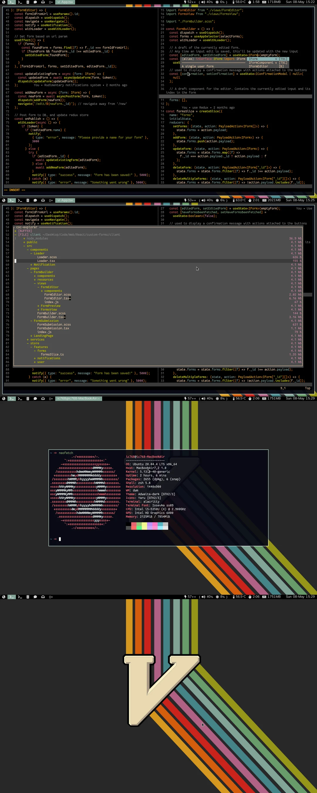 [DWM] && Nvim dev setup | Scrolller