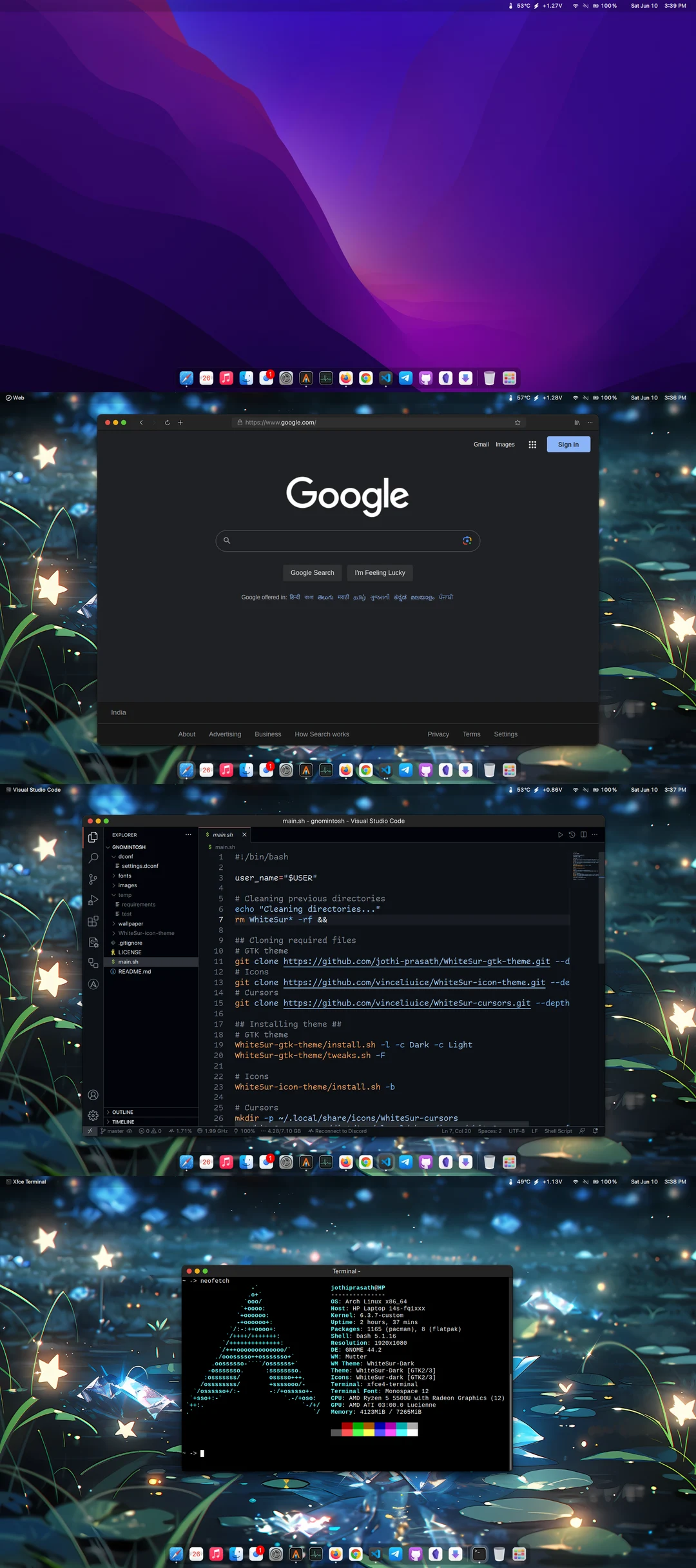 Gnomintosh: A script that change your Desktop into a macOS-Inspired Interface [GNOME] | Scrolller