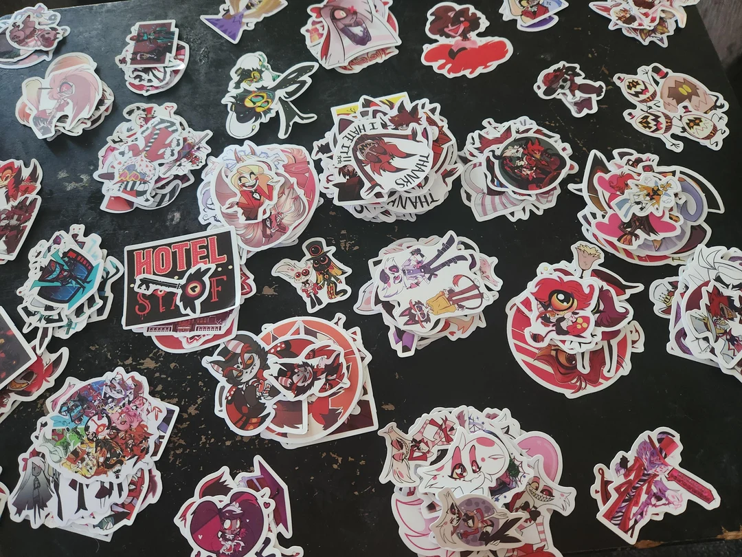 My hazbin hotel stickers!! | Scrolller