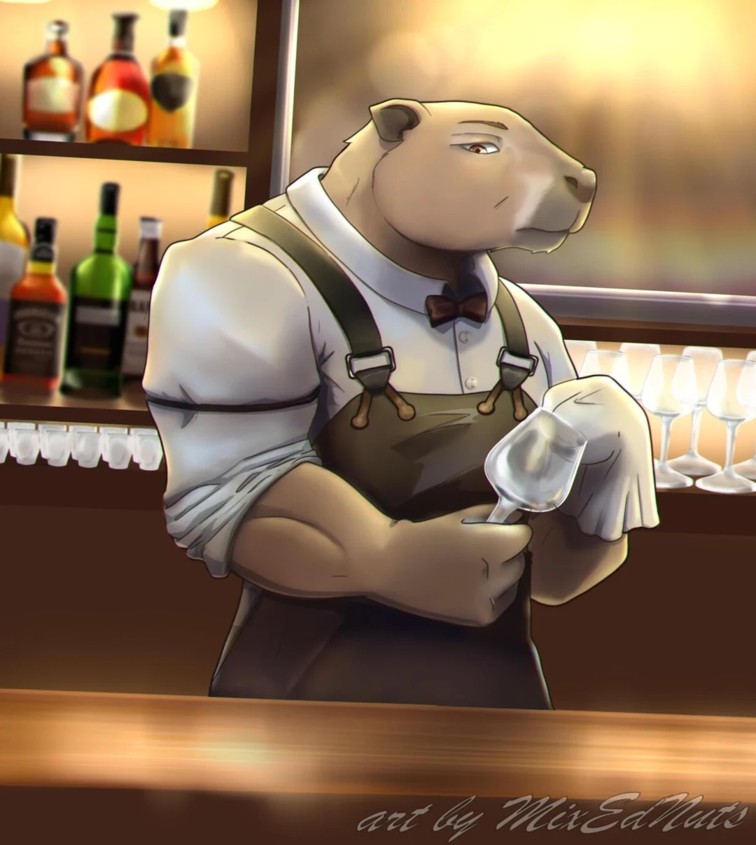 Looking a good name for this capybara bartender | Scrolller