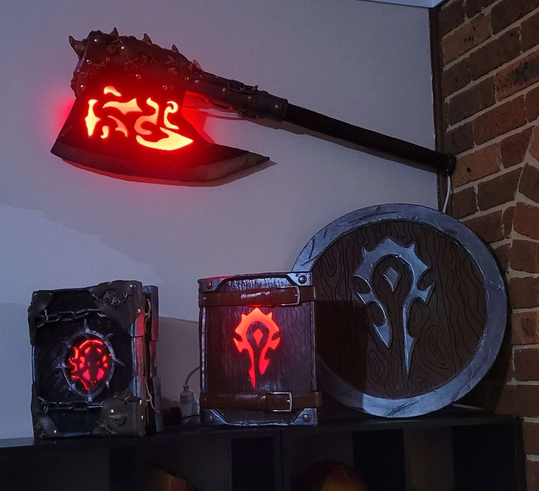 Set up all my Horde projects into a display corner in the lounge ...