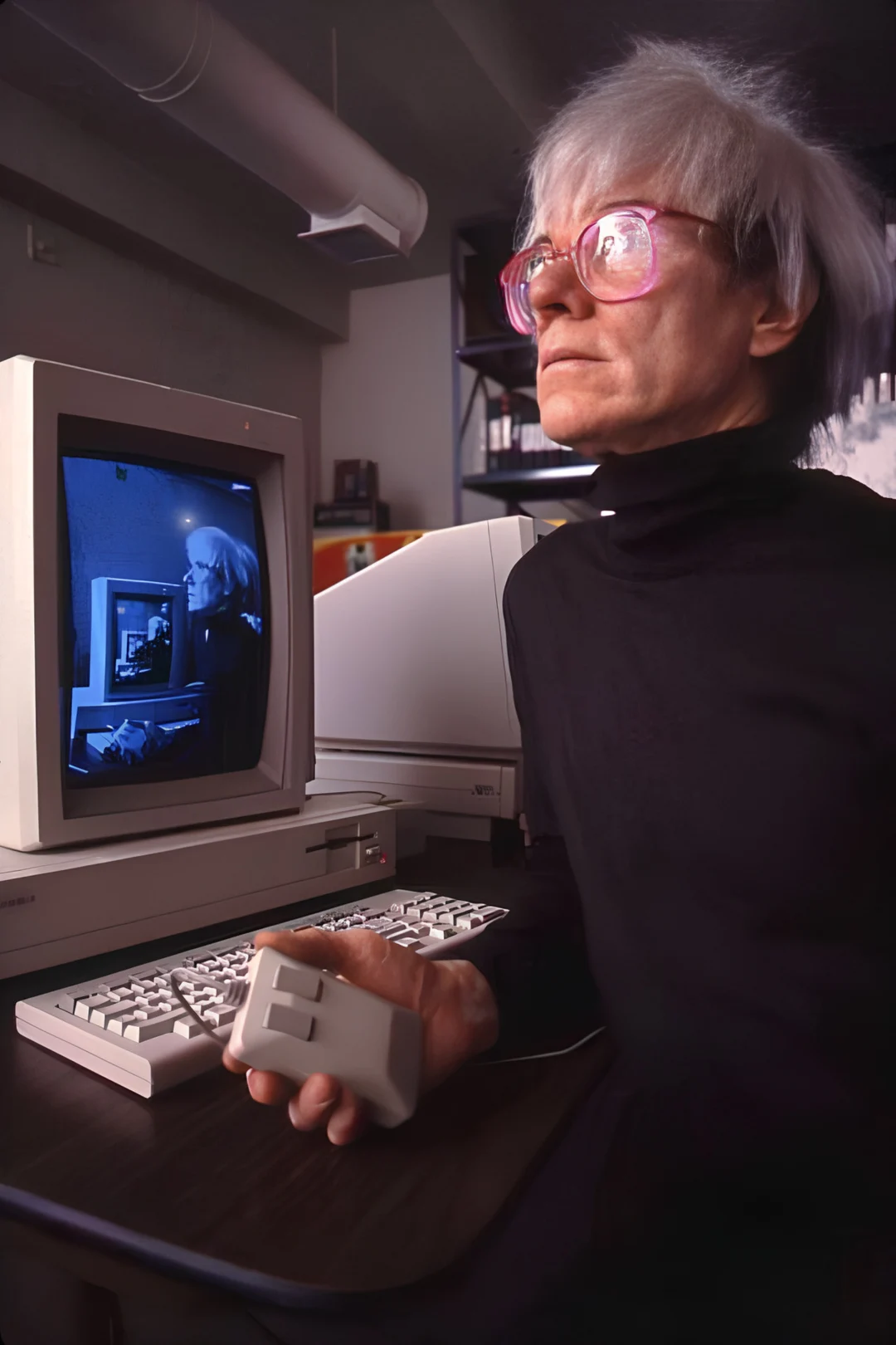 Andy Warhol and the Commodore Amiga 1000 (1985) | Scrolller