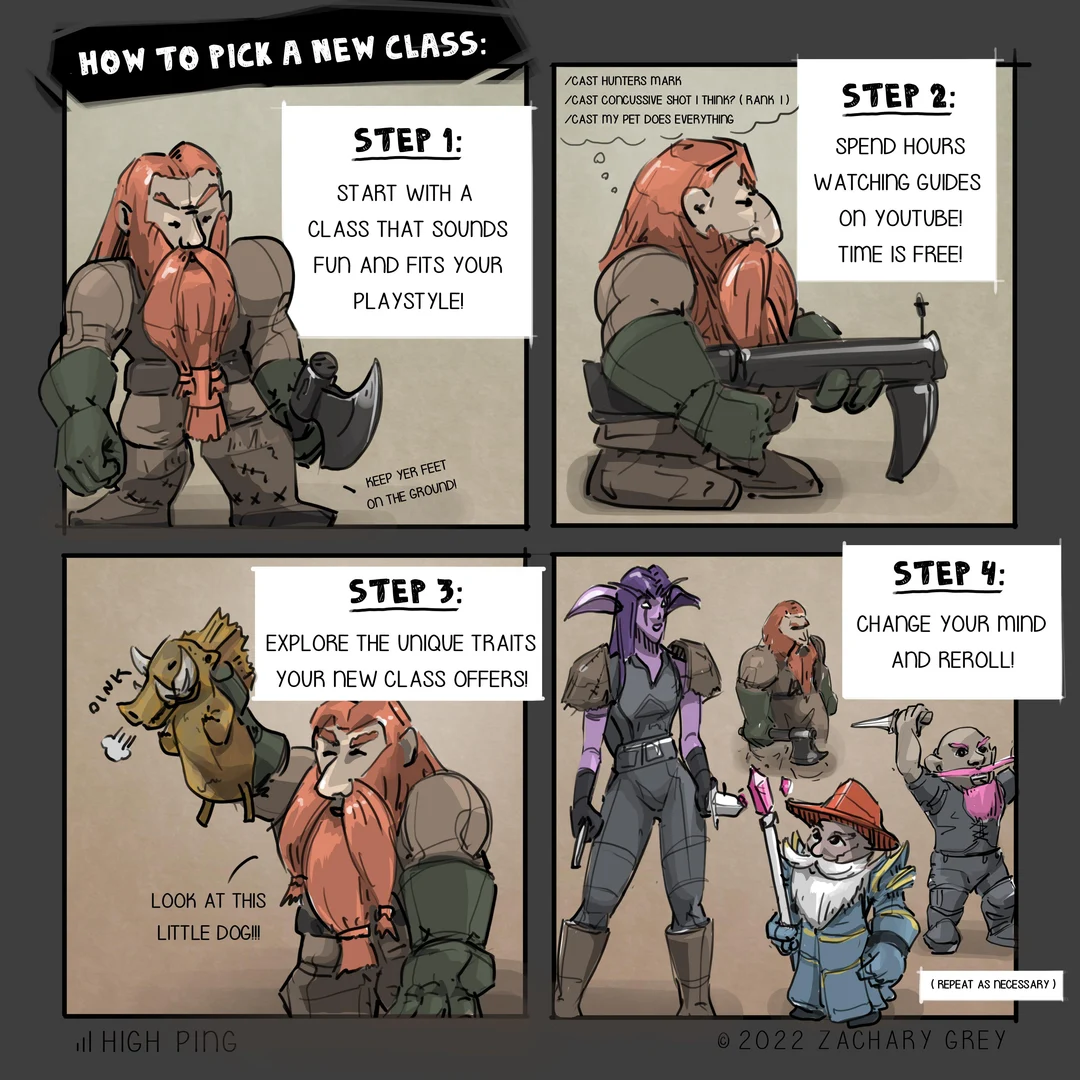 A realistic guide to choosing a class [comic] | Scrolller
