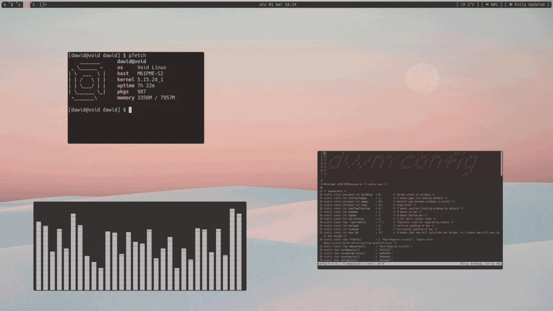 [dwm] my cozy setup | Scrolller