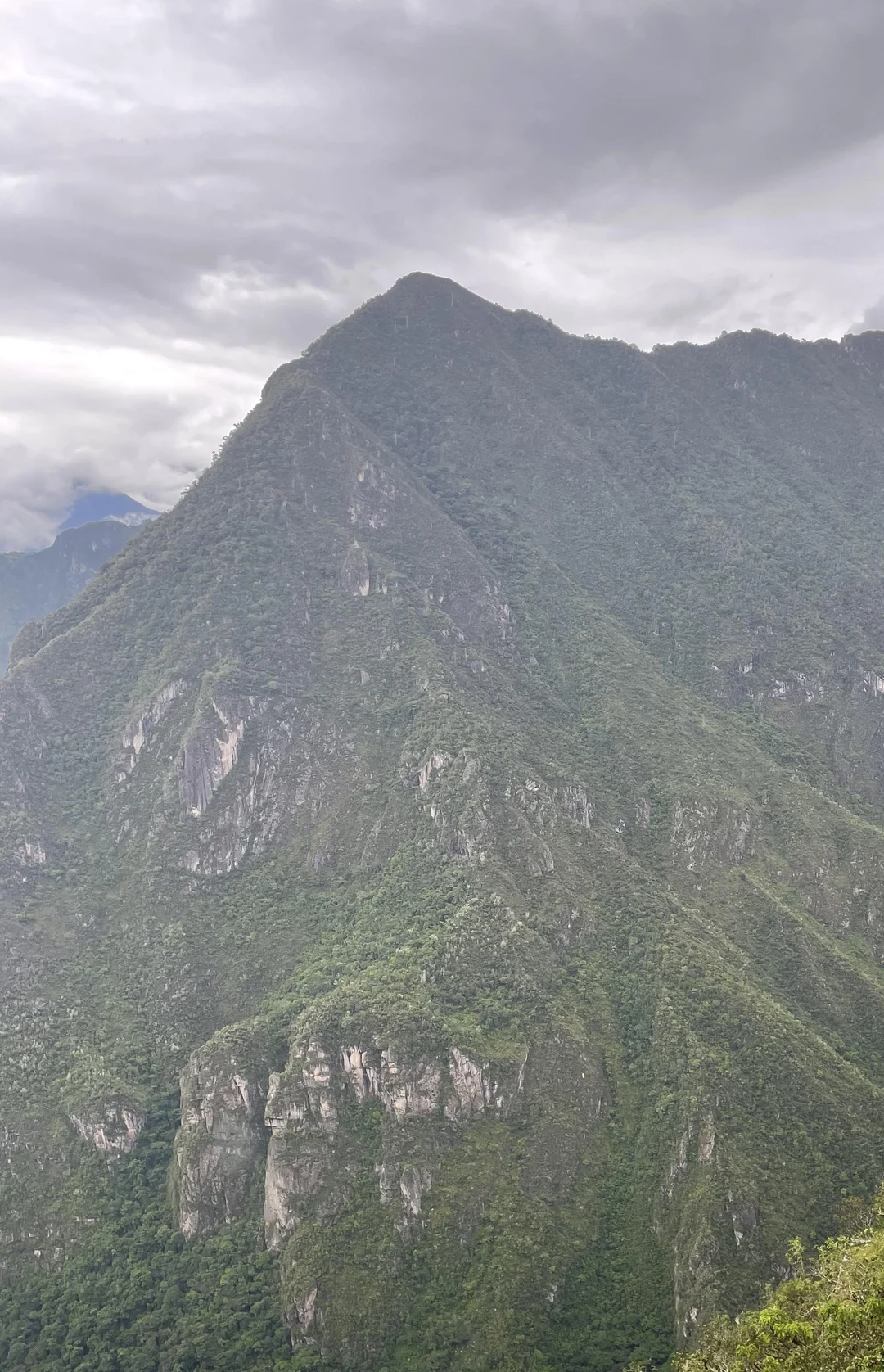 [OC] Standing in Machu Picchu and looking over at the next mountain range. [2074 x 3219] Cusco ...