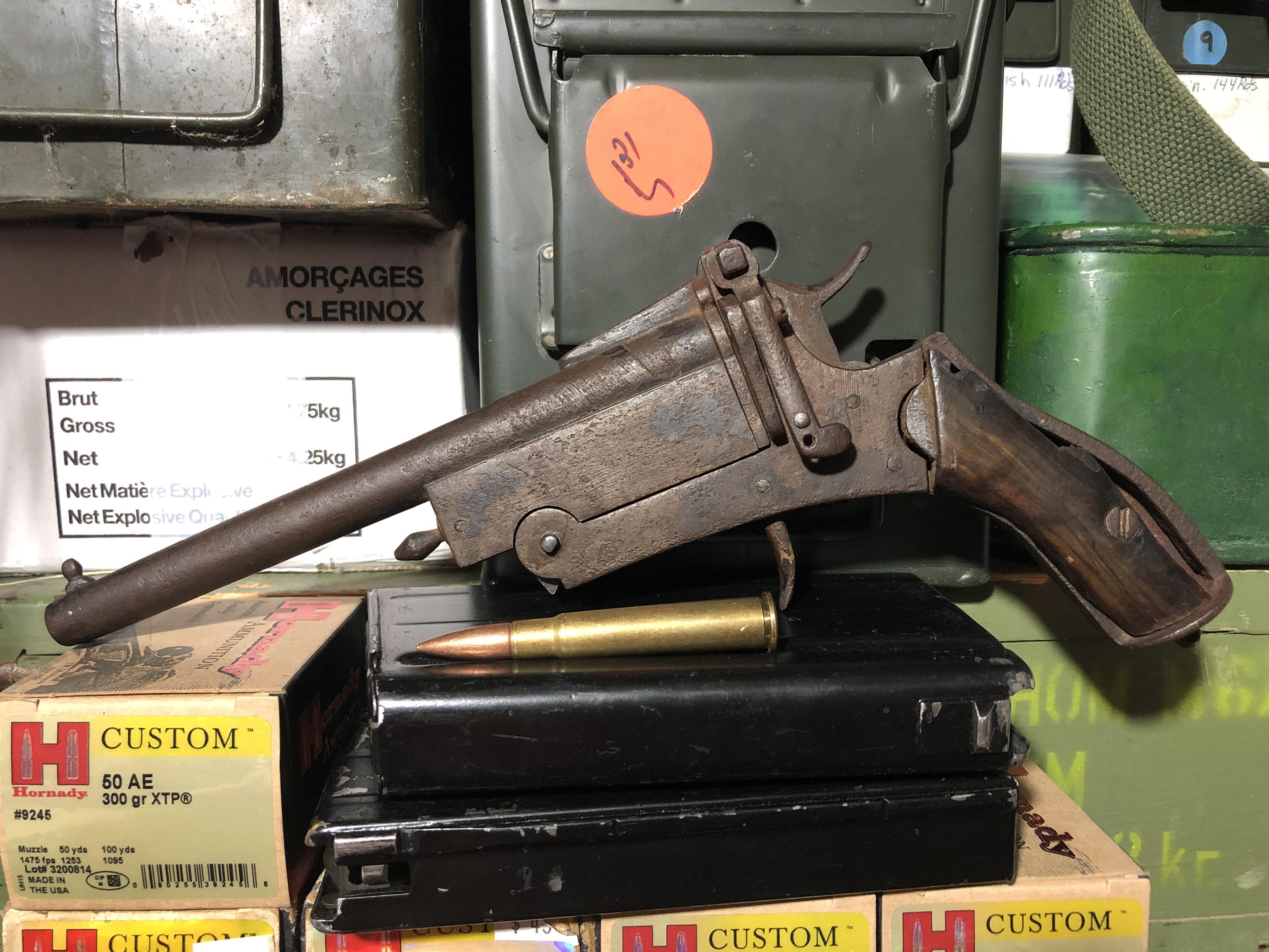 Thought I’d show off my new quality made pistol. Made from the finest scrap iron, in .303 ...