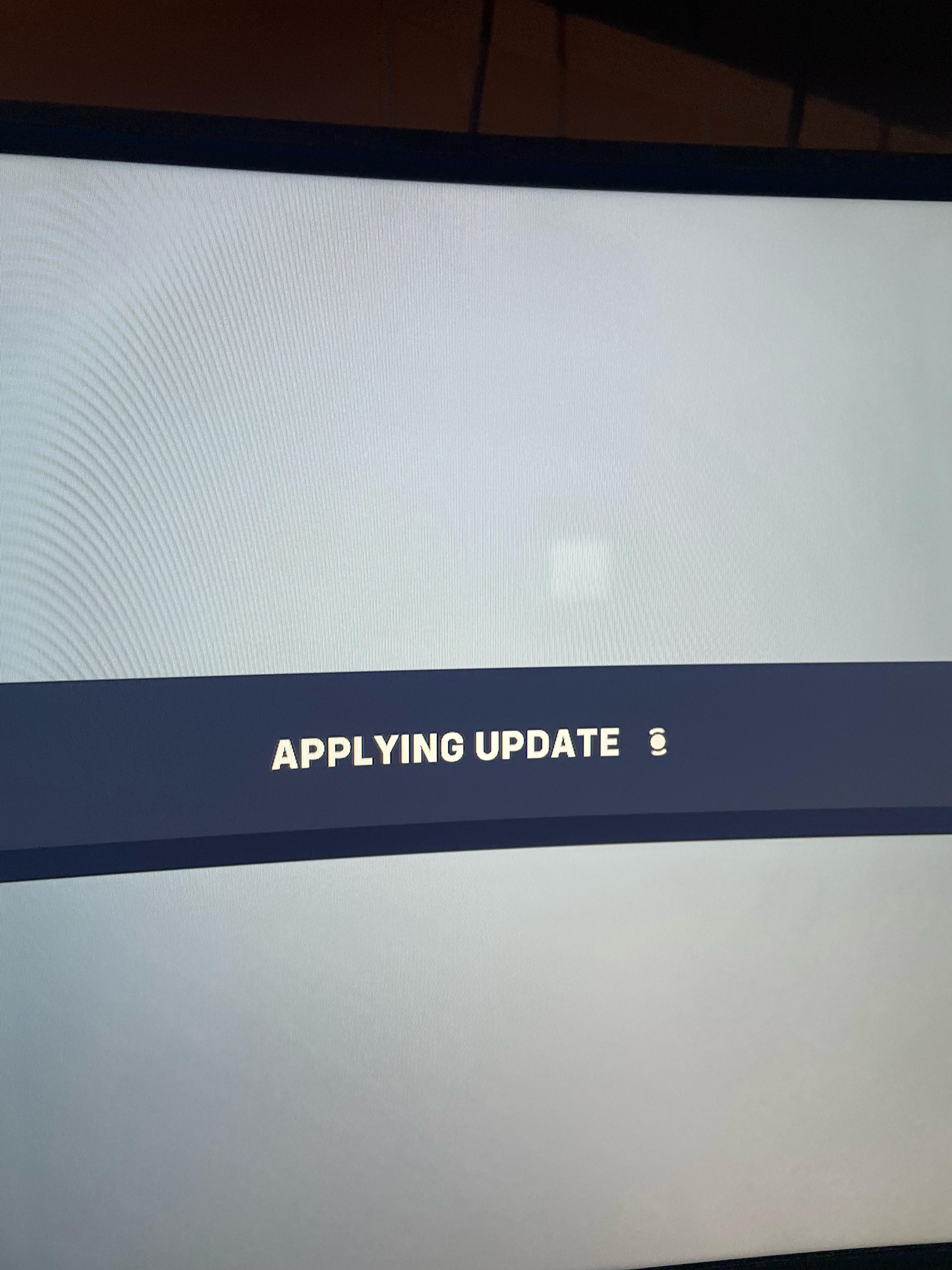 Anyone know why my game is stuck with this “applying update” loading when i try to get into a ...