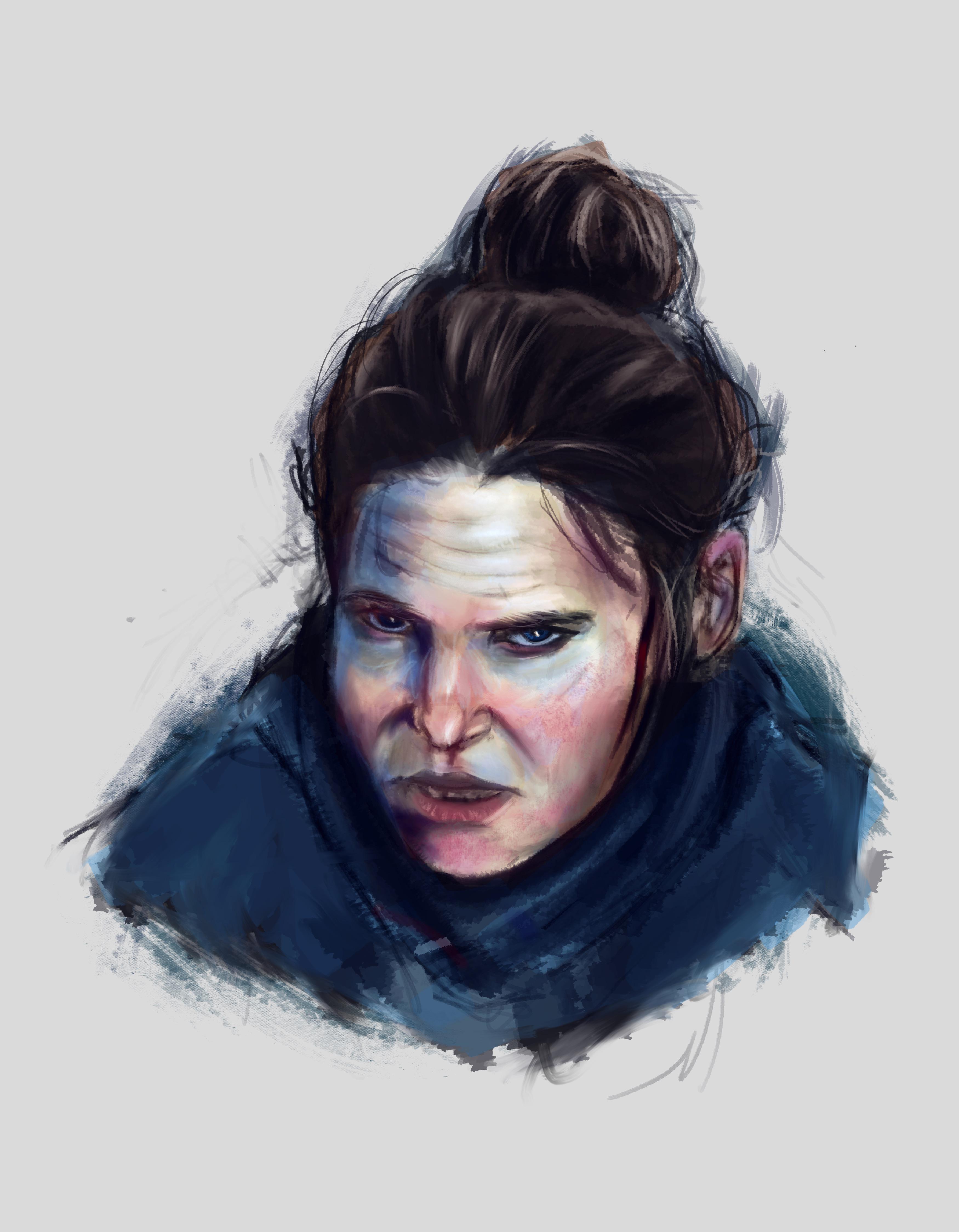 Expression study, me, digital (procreate), 2022 | Scrolller