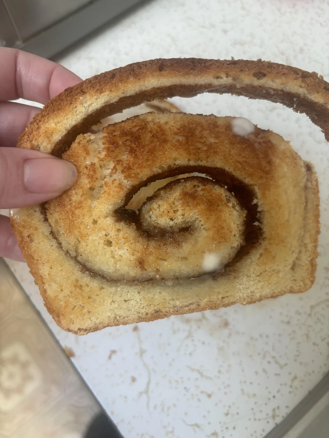 Cinnamon bread falling apart? | Scrolller