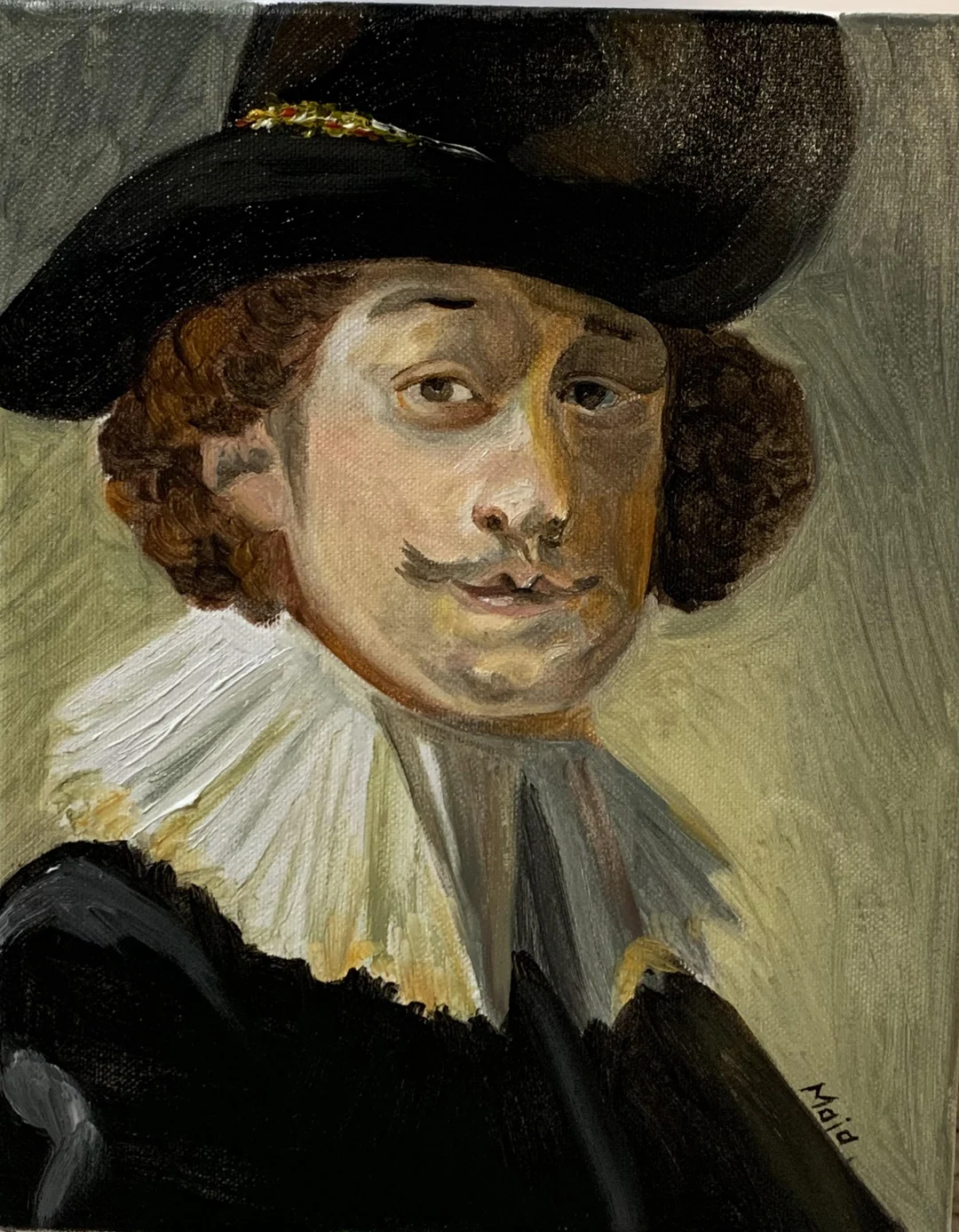 Portrait of Rembrandt, Me, Oils, 2023 | Scrolller