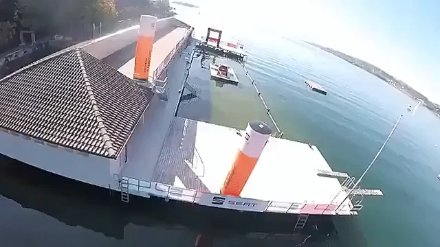 Drone crashes into water, capturing stunning footage. | Scrolller