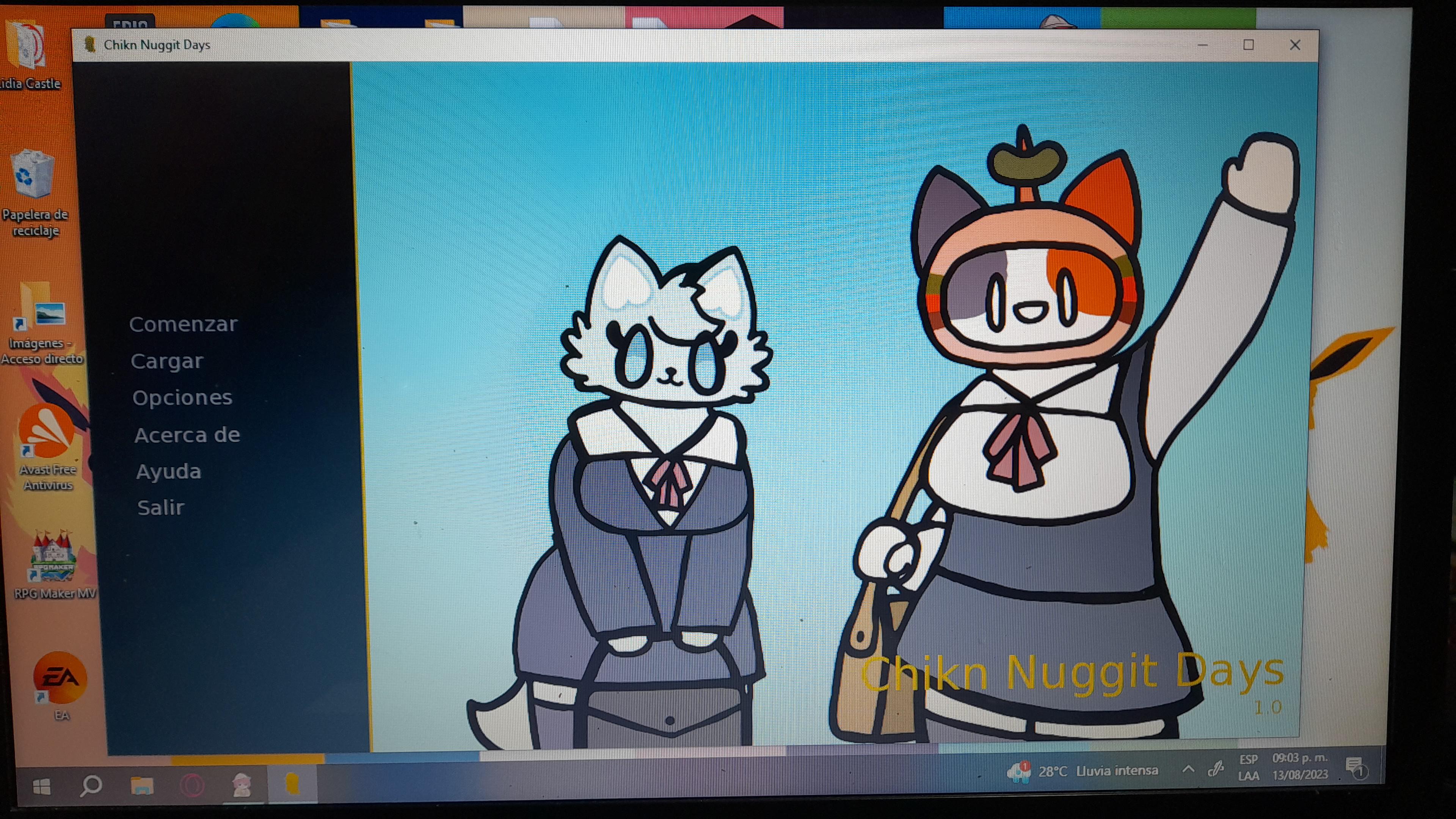 A chicken nuggit visual novel project | Scrolller