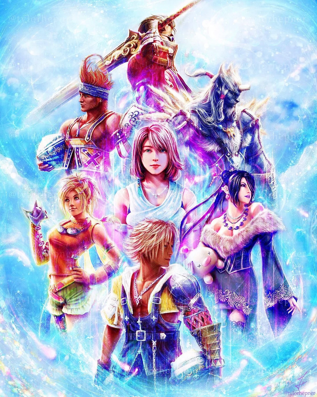 FFX Painting- Here is the Finale to my FFX Drawing Series! | Scrolller