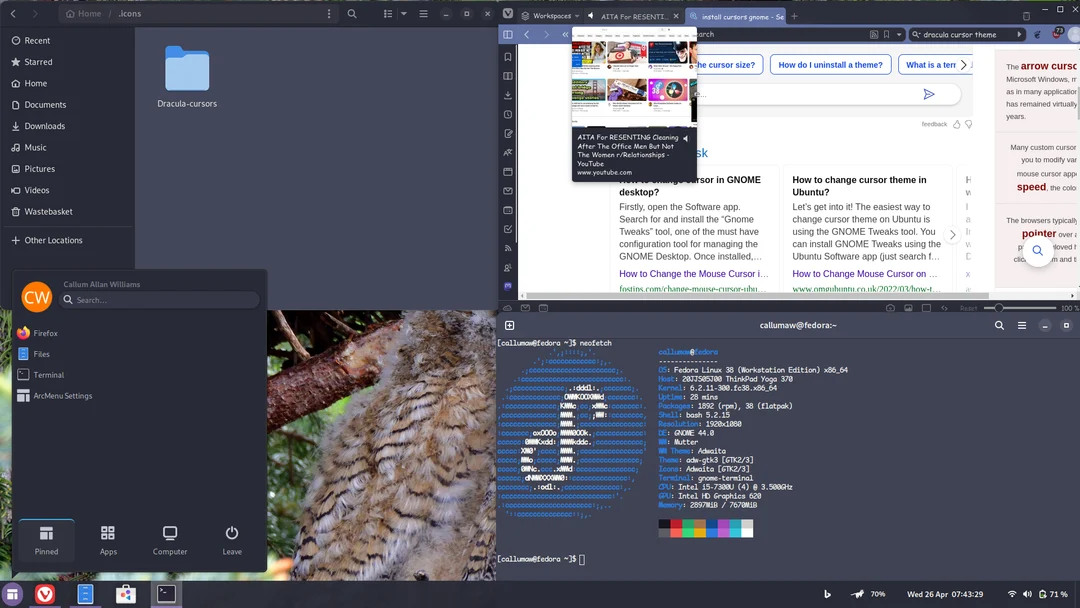 [GNOME] Thoughts on my setup? I feel like it's clean, but not overly so. | Scrolller