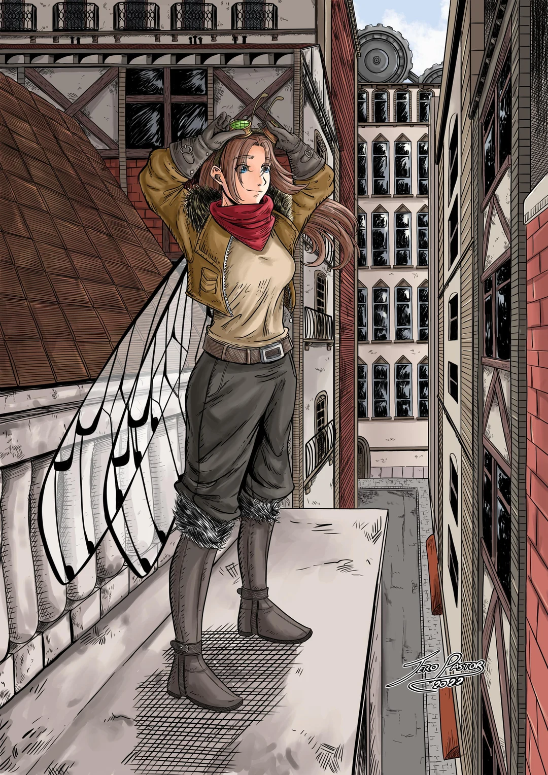 Steampunk insect-winged girl by Jero-Pastor-Art | Scrolller