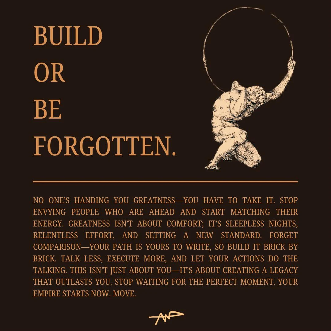 Build or be forgotten | Scrolller