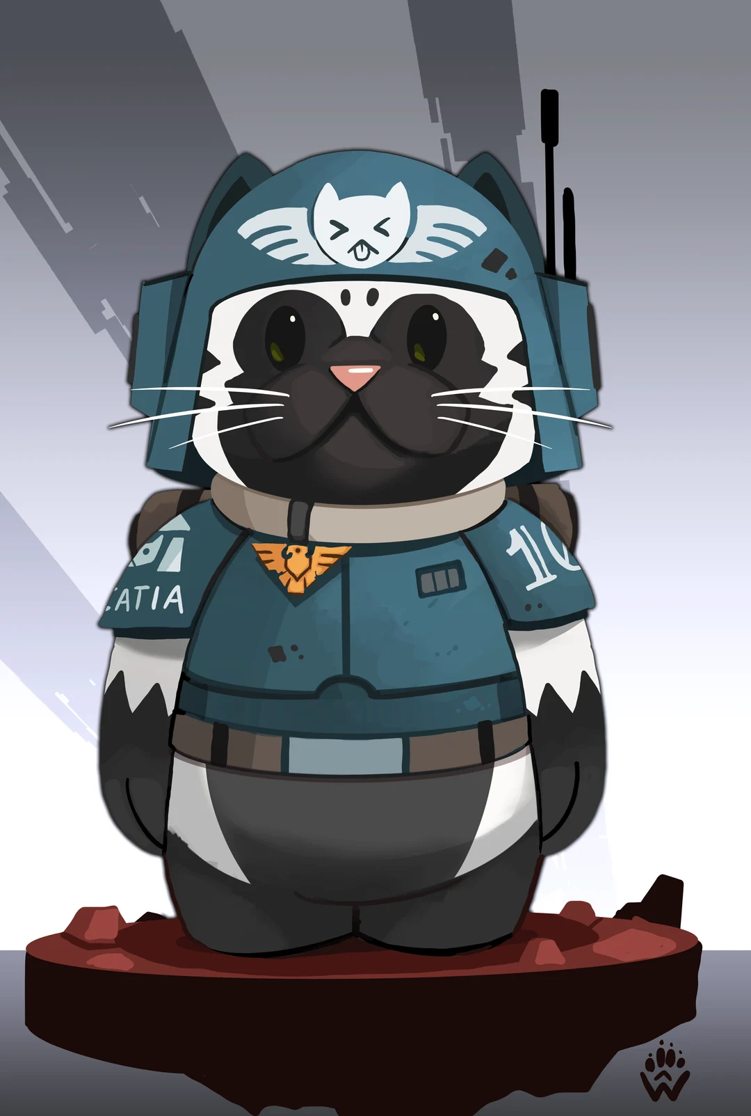 Catian Shock Trooper (Party Animals crossover skin concept) | Scrolller