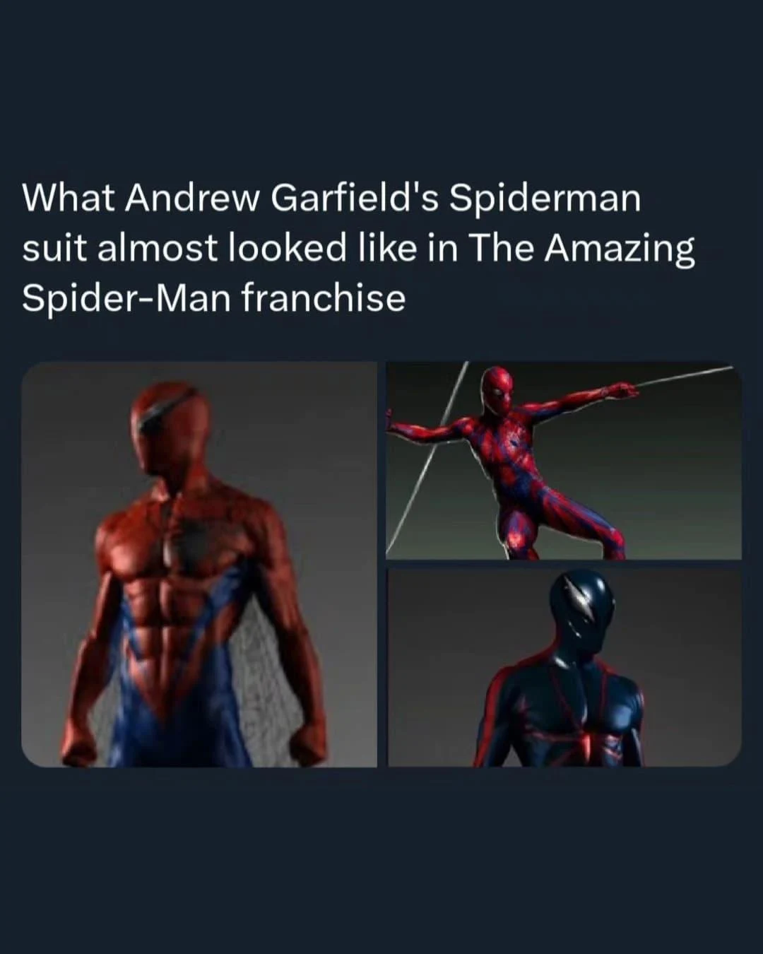 Alternate Spidey suits we never got to see on screen—would have been epic | Scrolller