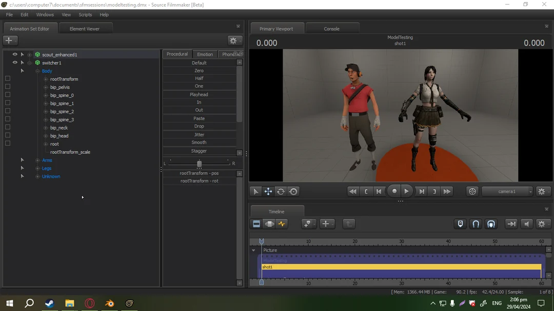 My first ever SFM port (Switcher BL's XNALara model to SFM) | Scrolller