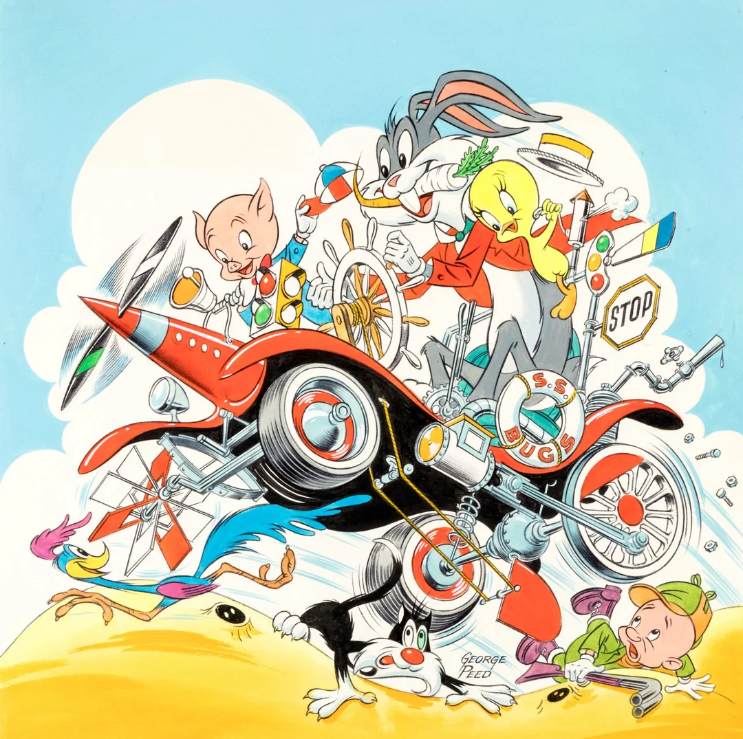 Bugs Bunny record album art (1974) by George Peed | Scrolller