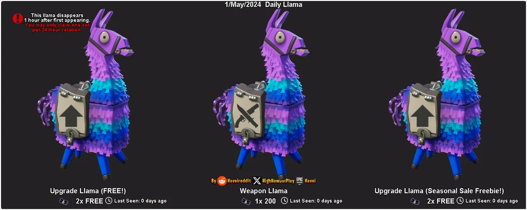 Daily Llama 1/May/2024 (Free Llamas!) | Scrolller