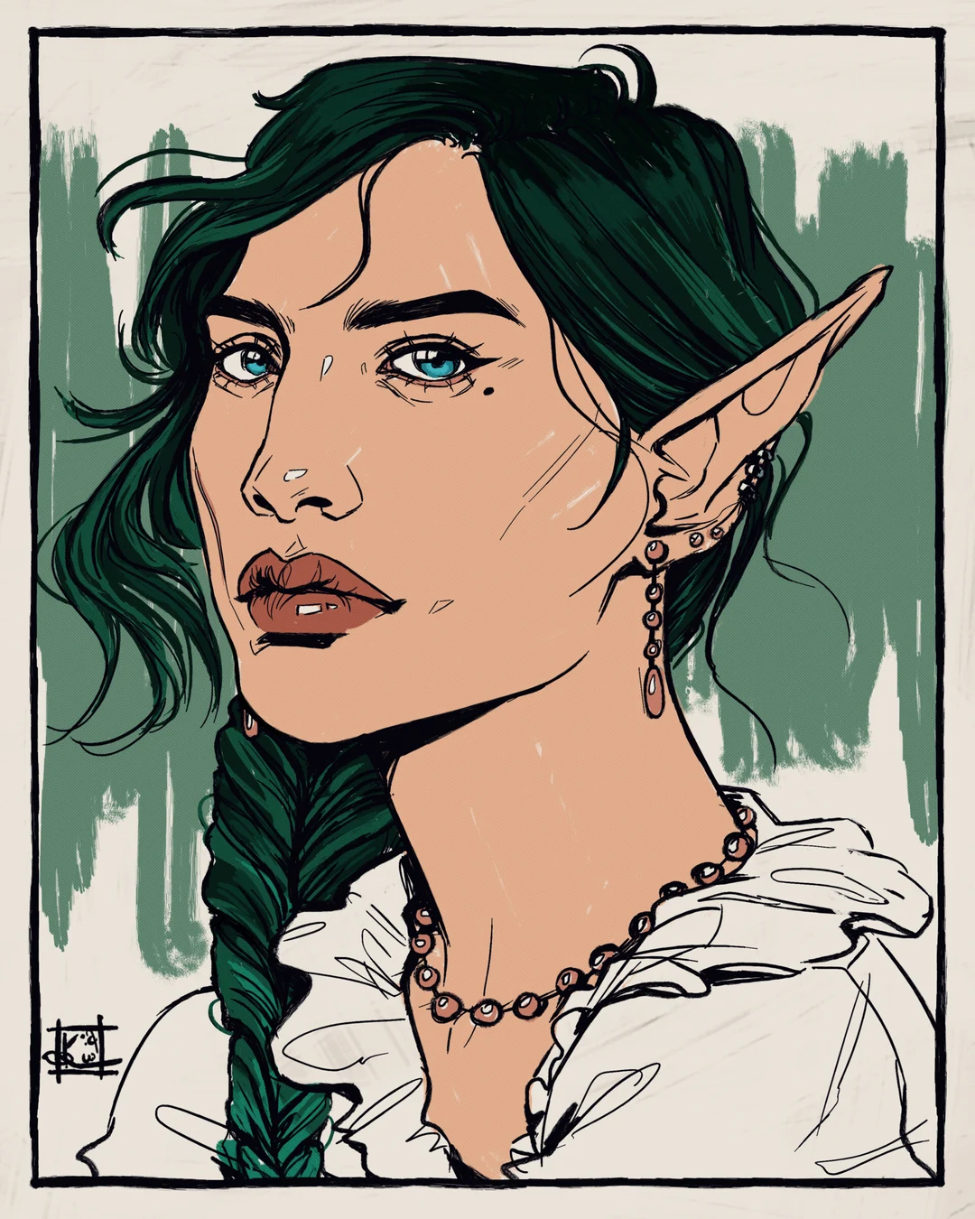 Anwyn, Elven Rogue by Konstantina Balodima | Scrolller