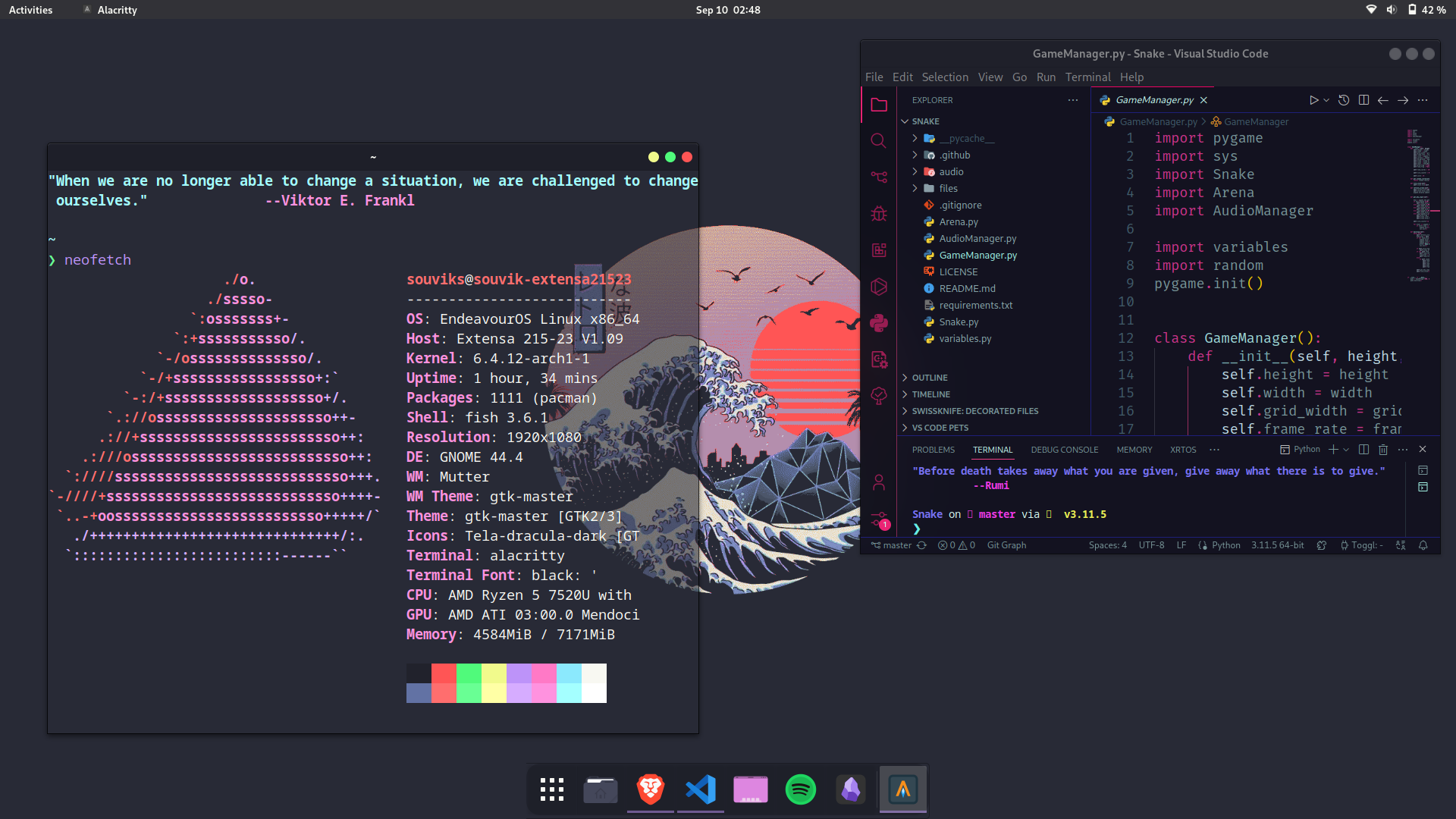 Discover more like Unixporn: [gnome] - First rice based on EndeavourOS ...