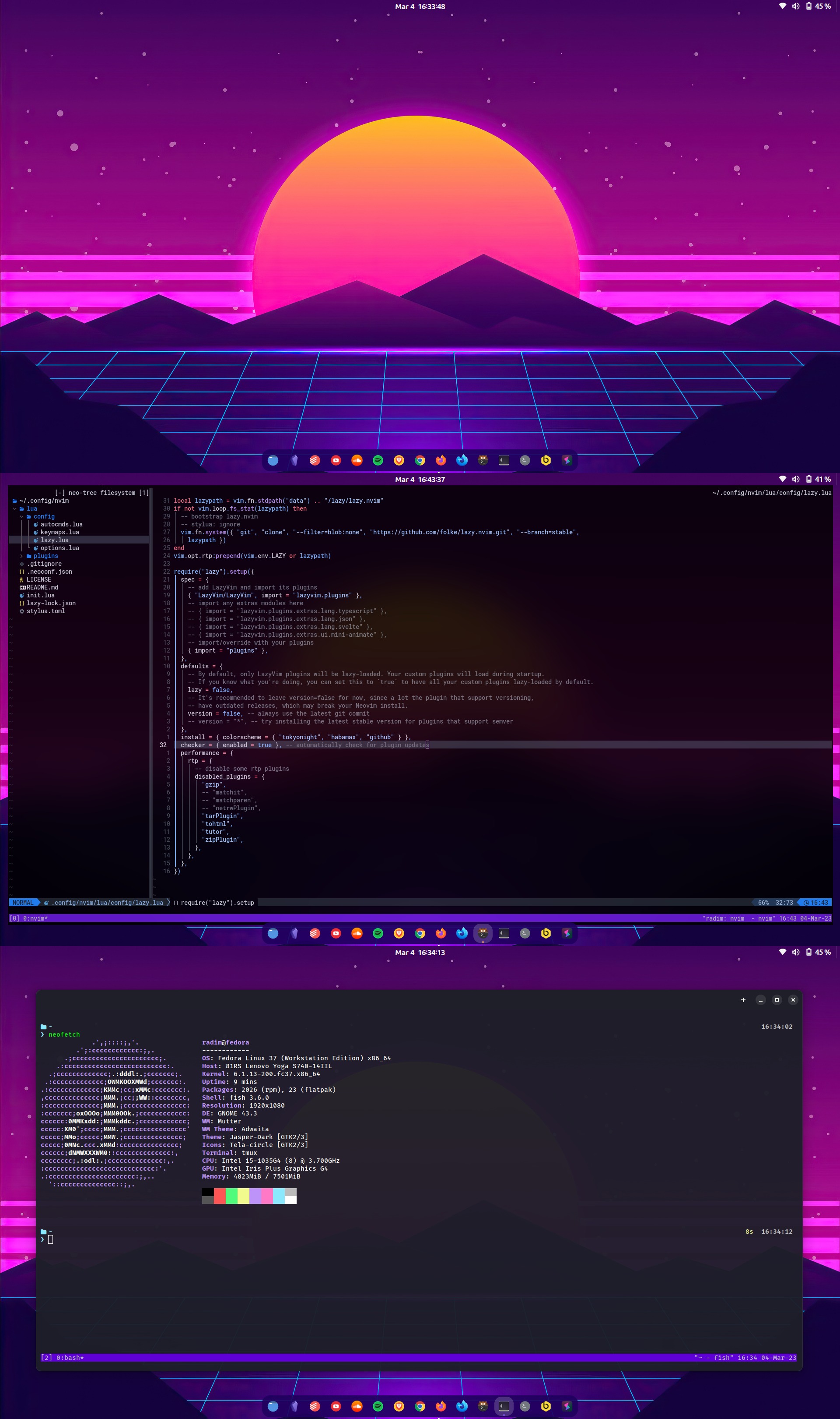 [GNOME] My new Fedora coding setup | Scrolller