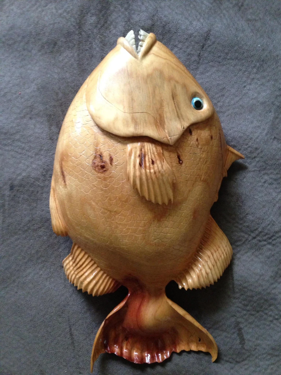 Fishy, me, red cedar, 2020 | Scrolller